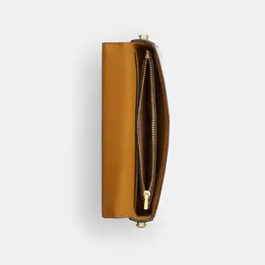 COACH Mila Crossbody Bag With Signature Canvas - Brass/chalk