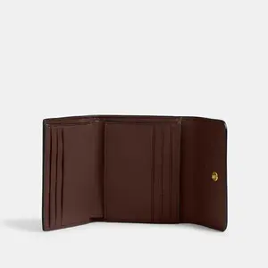 COACH Mila Small Flap Wallet In Signature Canvas