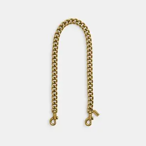 COACH Short Chunky Curb Chain Strap - Brass