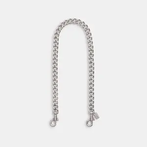 COACH Short Chunky Curb Chain Strap - Silver