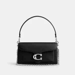 COACH Short Chunky Curb Chain Strap - Silver