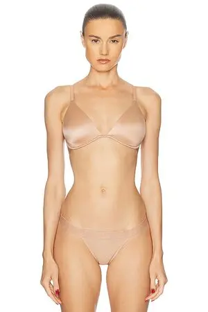 NEGATIVE UNDERWEAR Glace Baby Demi Bra - Buff