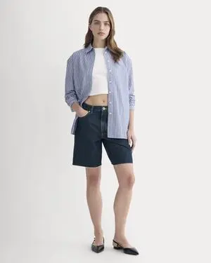 Everlane Baggy Denim Jean Short - Dark Indigo