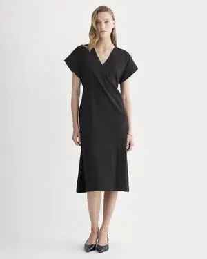 Everlane Stretch Linen Tie-back Dress - Black