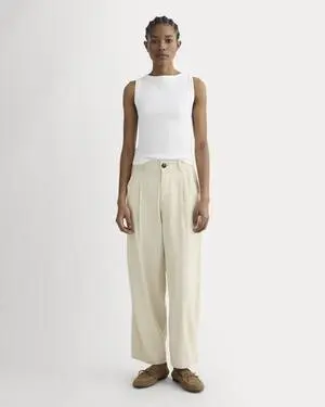Women's High Rise Stretch Linen Pants