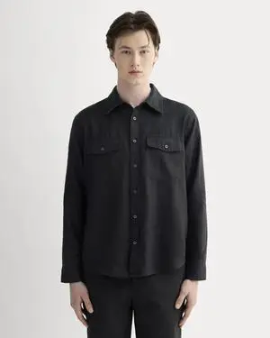 Everlane Linen Utility Shirt - Black