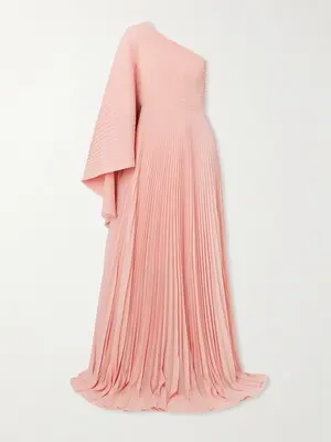 Solace London Maci One-shoulder Gown - Pink