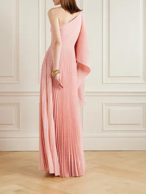 Solace London Maci One-shoulder Gown - Pink