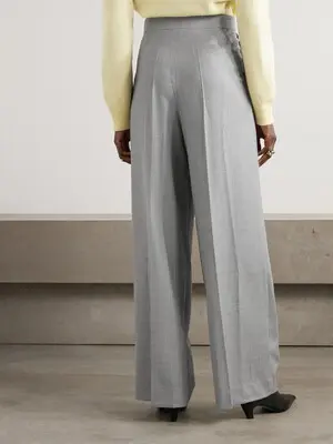 Sasuphi Lauren Pleated Wide-leg Pants