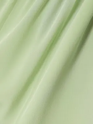 JOSEPH Hulin Silk Crepe De Chine Wide-leg Pants - Green
