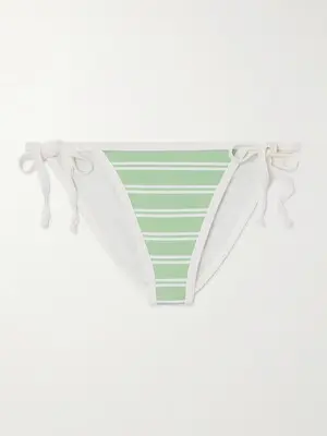 Marysia Bianco Striped Bikini Briefs - Green