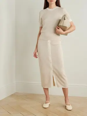 JOSEPH Cotton Midi Skirt