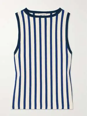 Escvdo Manglar Striped Organic Cotton Top