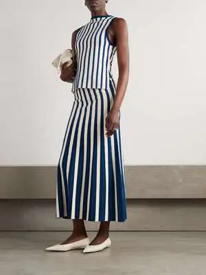 Escvdo Manglar Striped Organic Cotton Top
