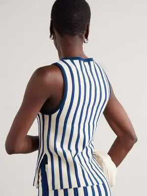 Escvdo Manglar Striped Organic Cotton Top