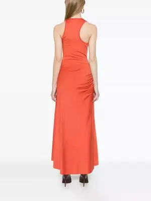 Victoria Beckham Ruched Maxi Dress - Orange