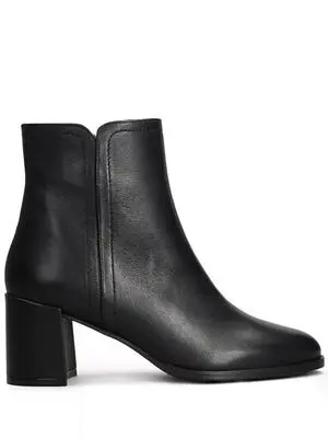 EVALUNA 70mm Leather Boots - Black