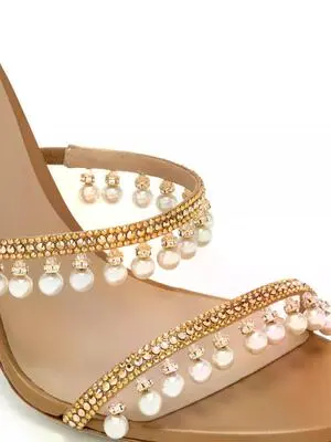 Rene Caovilla 105mm Chandelier Sandals - Brown