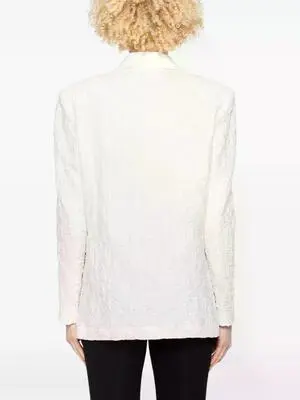 Harris Wharf London Crinkled Blazer - White