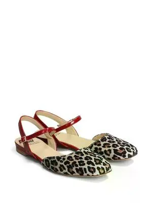 L ARIANNA Leopard-print Ballerinas
