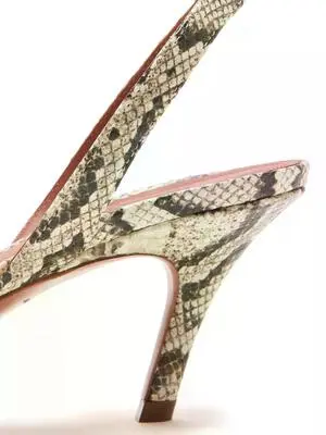 Amina Muaddi 60mm Sofia Pumps - Neutrals