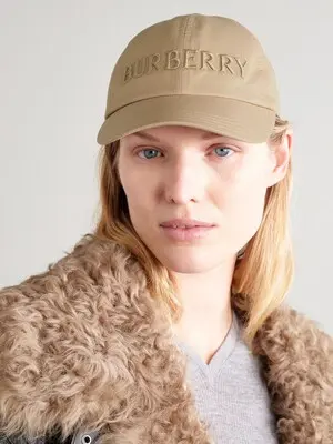 Burberry Embroidered Cotton-twill Baseball Cap