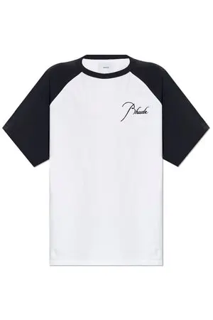 Rhude Signature Logo Raglan T-shirt - White