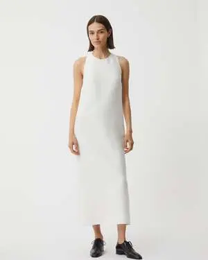Veronica De Piante Helene Dress In Washed Mikado Silk