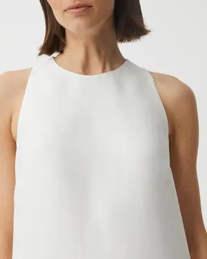 Veronica De Piante Helene Dress In Washed Mikado Silk