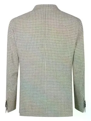 Tagliatore Checked Blazer - Neutrals