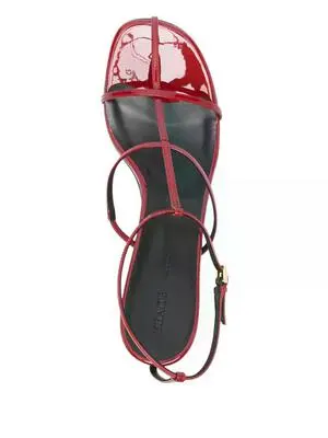 Khaite 75mm Cage Sandals - Red