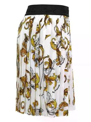 Versace Printed Pleated Skirt