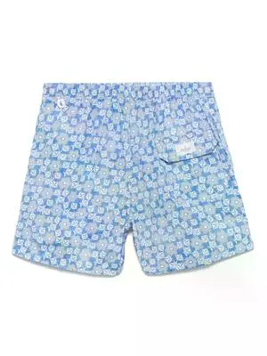 BARBA NAPOLI Floral-print Swim Shorts