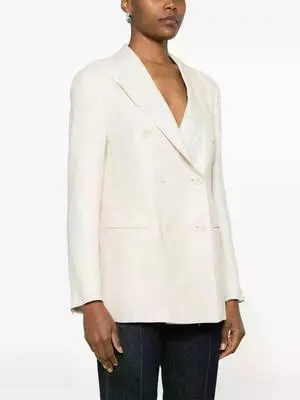 Incotex Linen Double-breasted Blazer