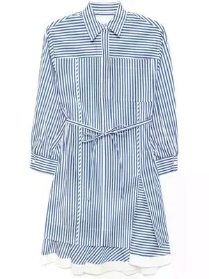 3.1 Phillip Lim Striped Shirt Dress - Blue