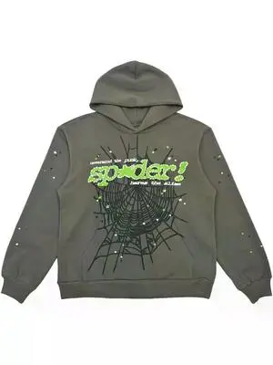 SP5DER Star Web Hoodie - Green