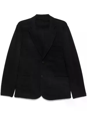 Emporio Armani Waffle-jersey Single-breasted Blazer