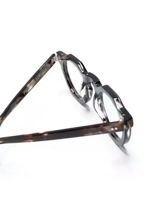 LESCA Pica Tortoiseshell-effect Glasses
