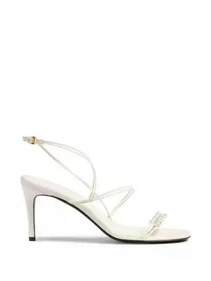 Khaite 75mm Loop Sandals - White
