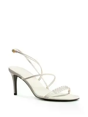 Khaite 75mm Loop Sandals - White