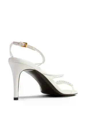 Khaite 75mm Loop Sandals - White