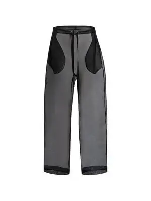 Khaite Silk Trousers - Black