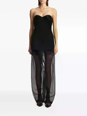 Khaite Silk Trousers - Black