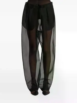 Khaite Silk Trousers - Black