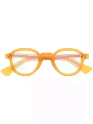 LESCA Round-frame Glasses - Orange