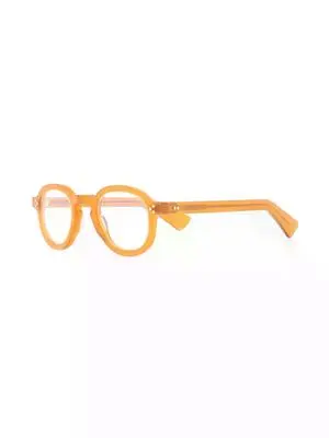 LESCA Round-frame Glasses - Orange