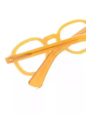 LESCA Round-frame Glasses - Orange