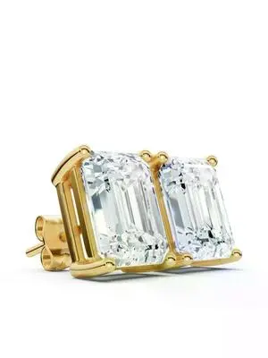 TILLA Luxsly 14kt Yellow Laboratory-grown Diamond Stud Earrings