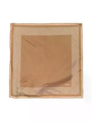 TOM FORD Silk Pocket Square - Brown