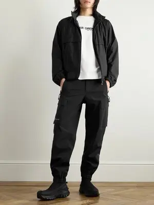 Moncler Day-namic Logo-appliquéd Stretch-cotton Jersey T-shirt - White